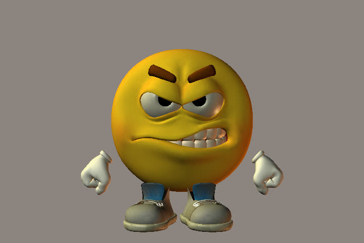 Animation Of An Emoticon Character With Various Happy Faces On A ... Animation Of An Emoticon Character With Various Happy Faces On A ...