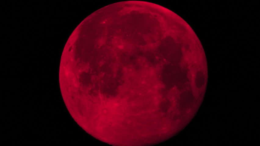 Red Moon.Astro Photography.time-lapse Stock Footage Video 12353714 ...