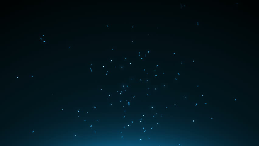 Abstract Blue Particles Against Black Background Stock Footage Video ...
