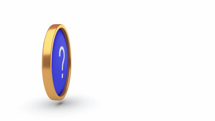 Three Dimensional Rotating Question Mark Symbol Stock Footage Video ...