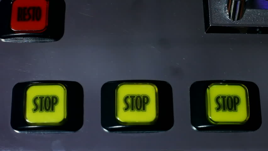 Stop Buttons Of A Slot Machine - Videopoker Machine. Stock Footage ...