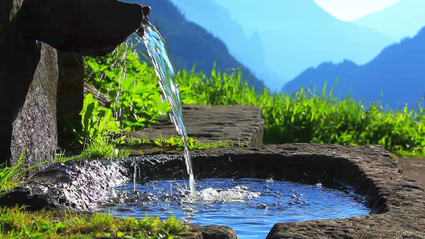 Pure Water From Spring. Stock Footage Video 5097137 - Shutterstock