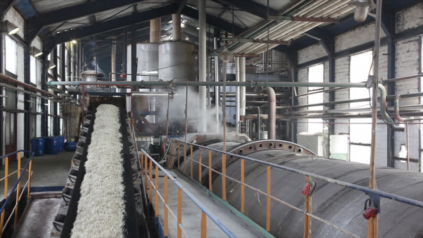 Processing Sugar Beet In Sugar Refinery.Industry Exterior Pipeline ...