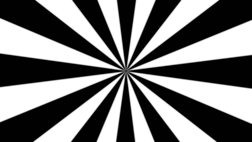 A Seamless Looping Black and White Pinwheel Background