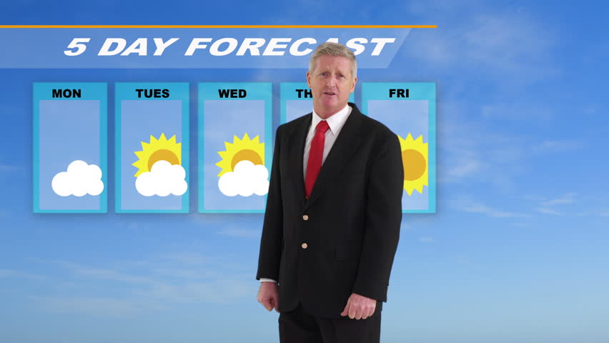 News Weather Man Giving Forecast Stock Footage Video 4587902 - Shutterstock