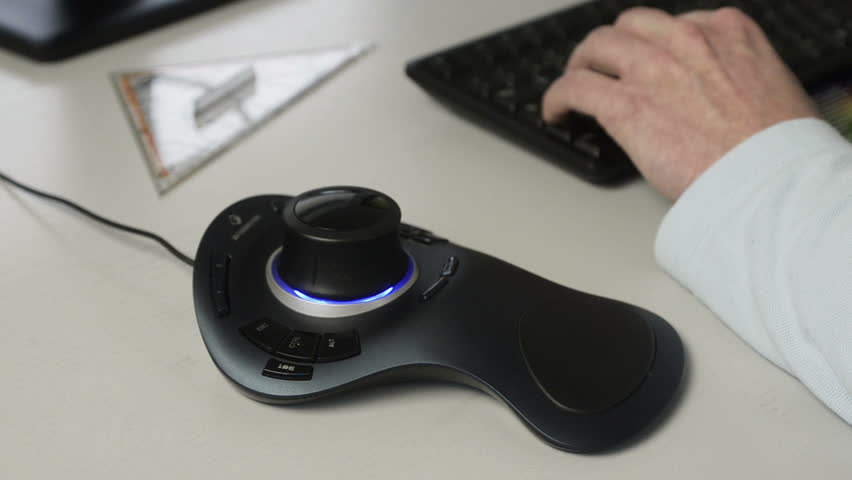 Hand Operated Keyboard, Joystick Mouse Stock Footage Video 4845974 ...